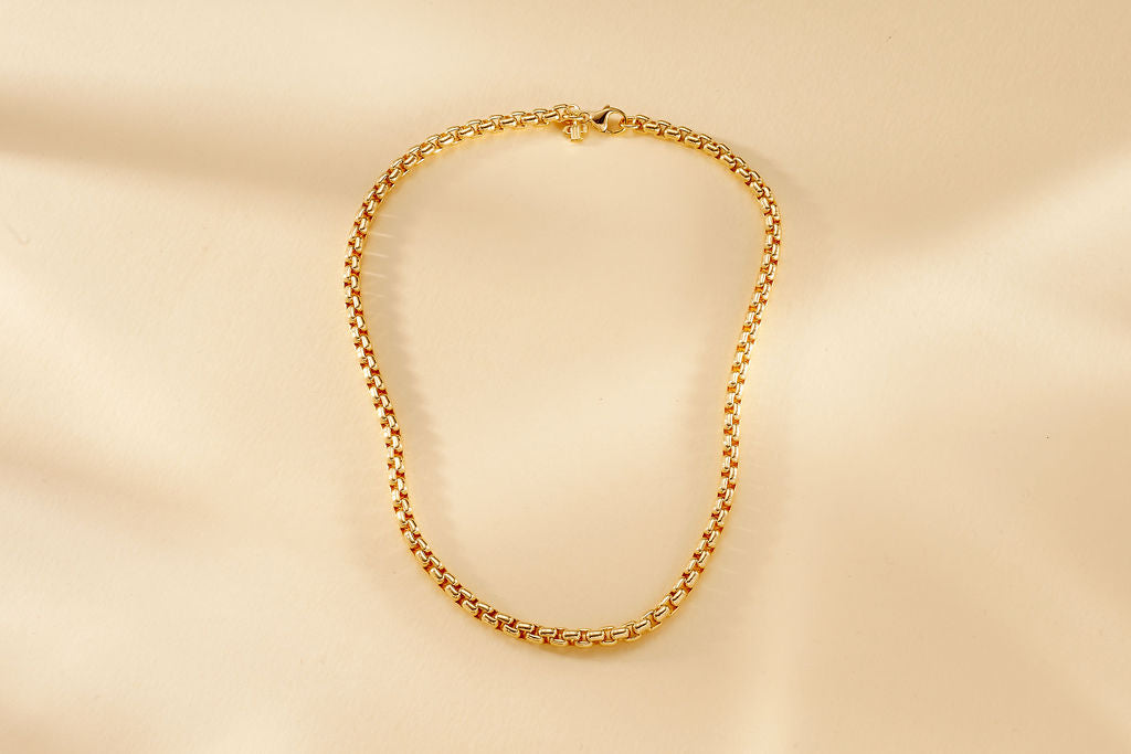 Heavy Round Box Necklace – PRADO Jewels